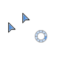 Blue mini Cursors