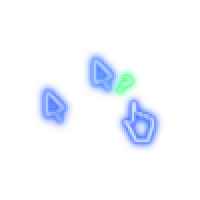 BLUE NEON Cursors