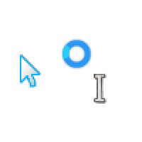 Blue PLUS Cursors