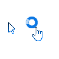 Shaded Blue Sky Cursors