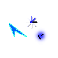Blue Spinner Cursors