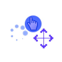 blue transparent Cursors
