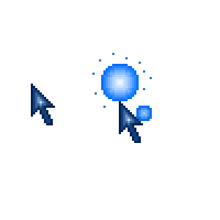 Blue-Water-Gradient Cursors