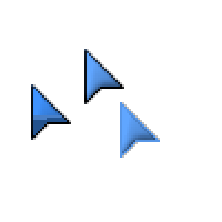 Blue pointers Cursors