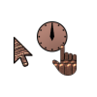 Bronze Seamless Textures Cursors