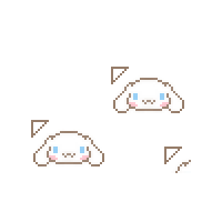 (High Pixel) Sanrio Kawaii Cinnamoroll Blue Cursors