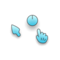 ComixCursors Blue Regular Cursors