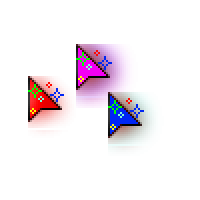 Cool glitter (with colors) Cursors