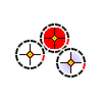 Animated Circles W/ Crosshairs Cursors