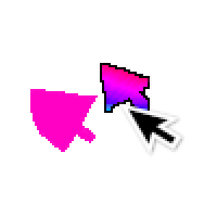 cute and small- cartooney unicorn! Cursors