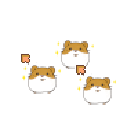Kawaii Cute Chubby Hamster Cursors