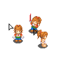 Cute Girl Famer Cursors