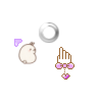 Cute Kawaii Purple Molang Cursors