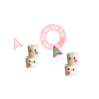 Cute Marshmallows Cursors