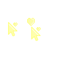 Cute Aesthetic Yellow Cursors