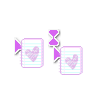 Cute Kawaii NoteBook Purple Cursors