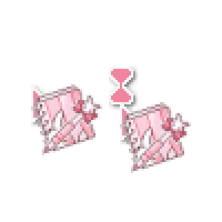 Cute Kawaii Bunny NoteBook Pink Cursors