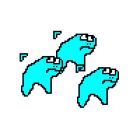 cyan (horse race test) Cursors