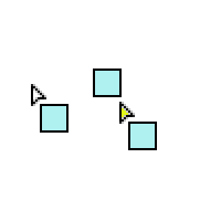 cyan square Cursors