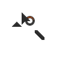 Dark Gray Orange StreetLight Edit Cursors
