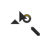 Dark Gray Yellow StreetLight Edit Cursors