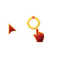 Dark Red Glow Cursors