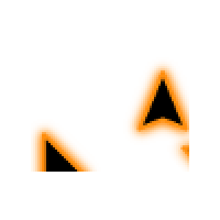 Delta Neon Orange Cursors