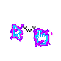 Electric/Fire Magenta-Blue Cursors