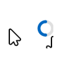Fluent Light Blue Cursors
