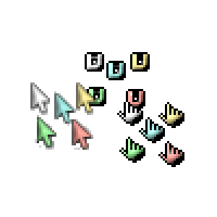 Friends 3d Remix Cursors