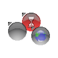 glassy black bubbles with symbols Cursors