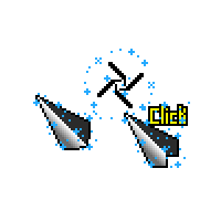 Glitter Blue Cursors