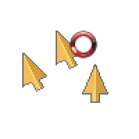 Golden Arrow Smaller Cursors