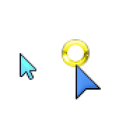 Golden Blue (Aero) Cursors