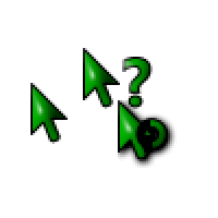 Green 3d pack Cursors