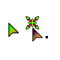 Green fading Orange Cursors