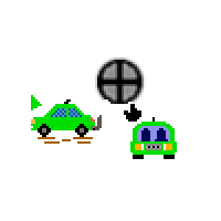 Lime green Car Cursors