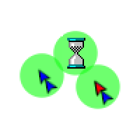 Green Circle Cursors