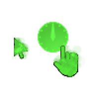 Green Fiery Cursors