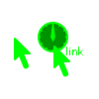 Green filled Cursors