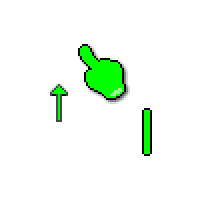 Green MapleStory Cursors