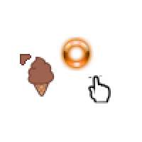 Ice Cream Kawaii Brown Cursors