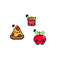 Kawaii food Cursors