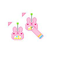 kawaii pink bunny phone Cursors