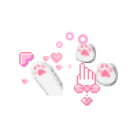 Kawaii Kitty Cat kitten White Paw Cursors