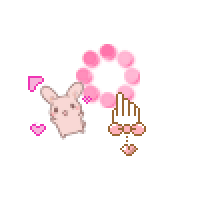 Kawaii Cute Pink Bunny Cursors