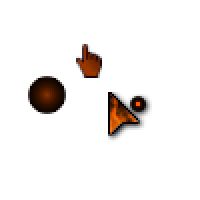 Lava Dirt Light Orange Edit Cursors