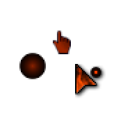 Lava Dirt Orange Edit Cursors