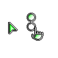 Light Green Metallic Cursors