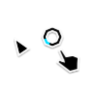 Low Poly Black With Shadow Cursors